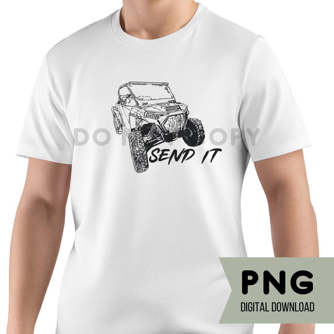 Polaris Rzr PNG Side by Side Sublimation Send It Tshirt Design off Road ...
