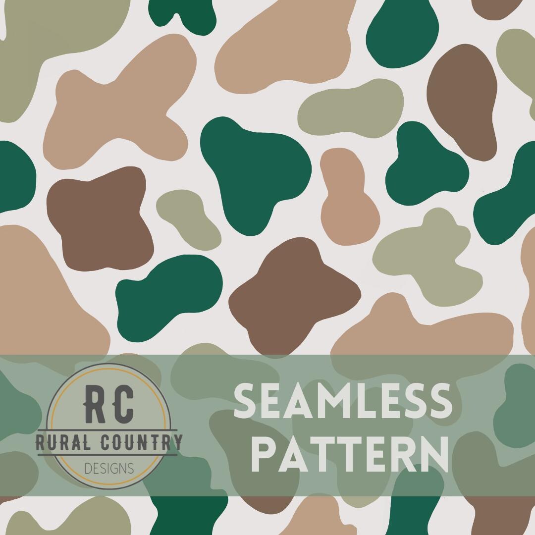 Hunting Camouflage Design Digital Pattern Forest Background Wildlife ...