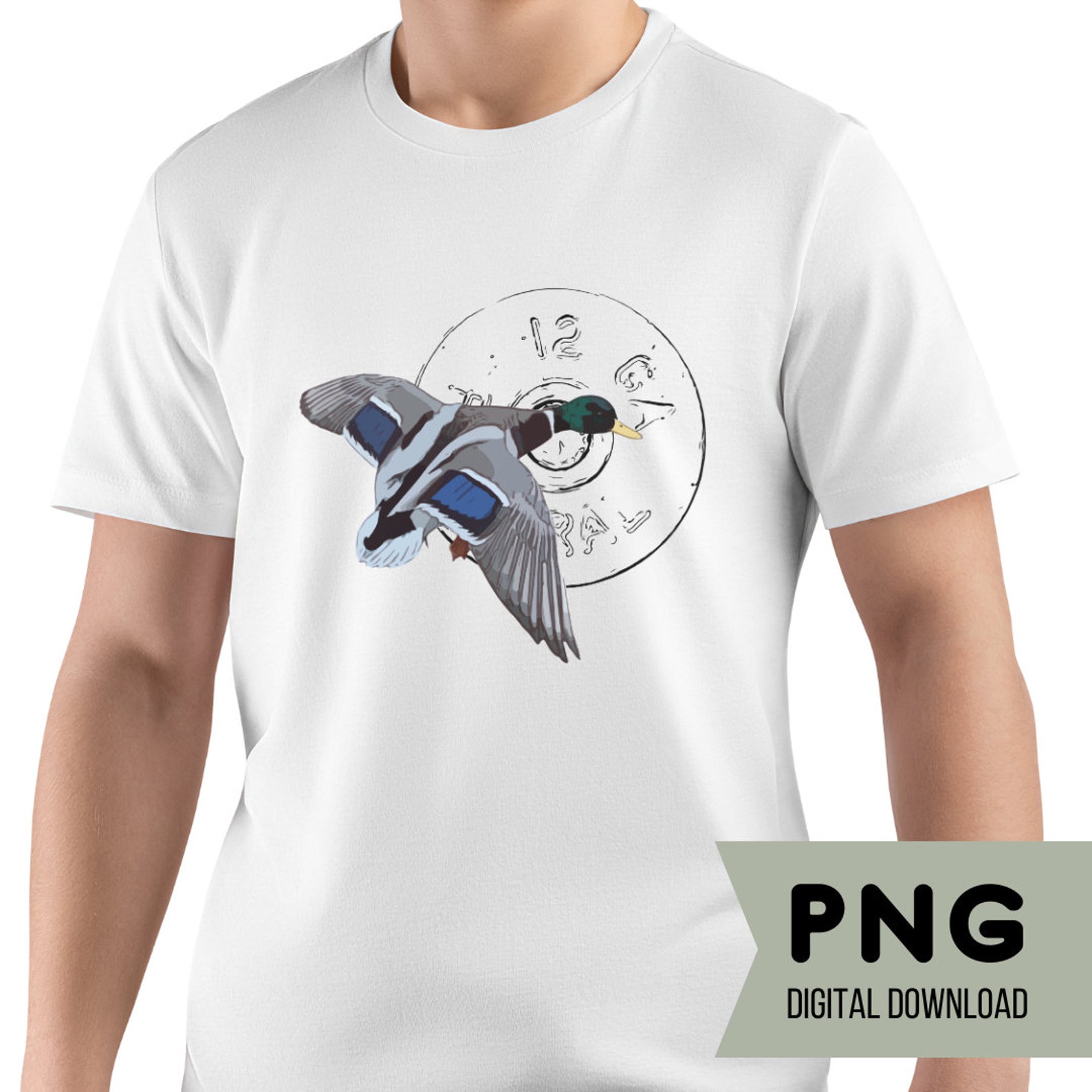 Mallard Duck Sublimation PNG Duck Hunting Sublimation Image Flying Duck ...