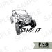 Polaris Rzr Sublimation PNG Side by Side Tshirt Design Send It Digital ...
