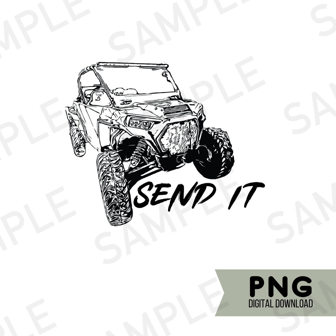 Polaris Rzr Sublimation PNG Side by Side Tshirt Design Send It Digital ...