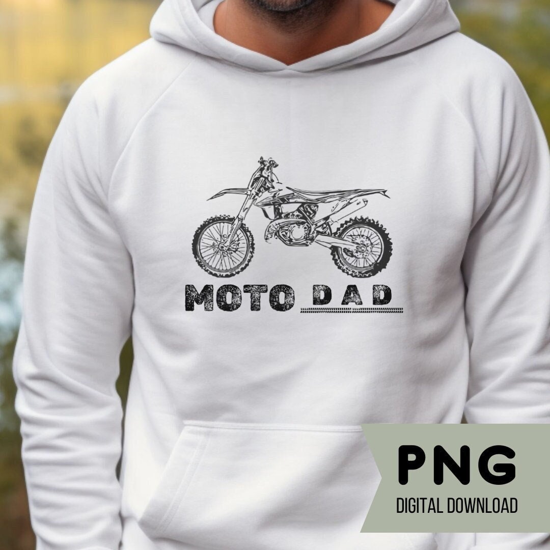 Moto Dad PNG Dirt Bike Sublimation PNG Motorbike Dad Tshirt Design Dirt ...