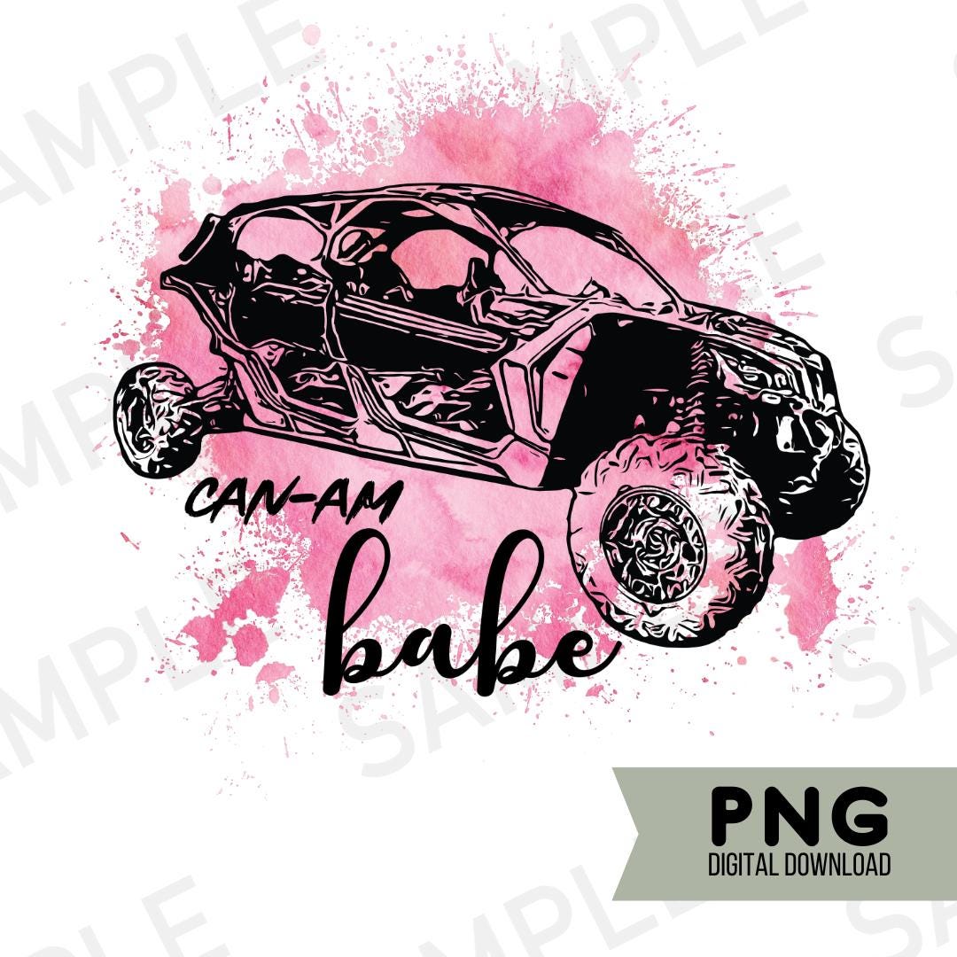 Can Am Babe PNG Canam Maverick X3 Sublimation PNG Side by Side Tee ...