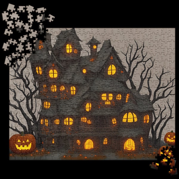 Haunted Mansion Jigsaw Puzzle - Etsy