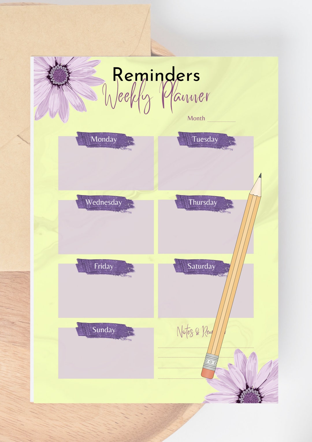Printable Personal Weekly Planner - Etsy