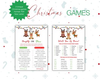 Printable Christmas Game Bundle, Christmas Party Games Collection ...