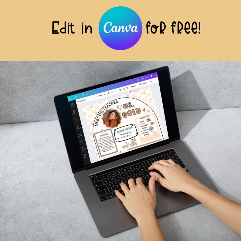 Meet the Teacher Retro Groovy Light-ink PINK Teacher Template Flyer ...