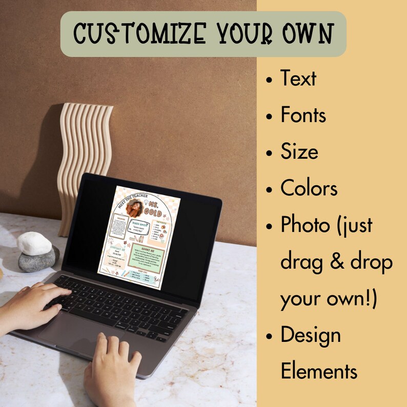 Meet the Teacher Retro Groovy Light-ink PINK Teacher Template Flyer ...