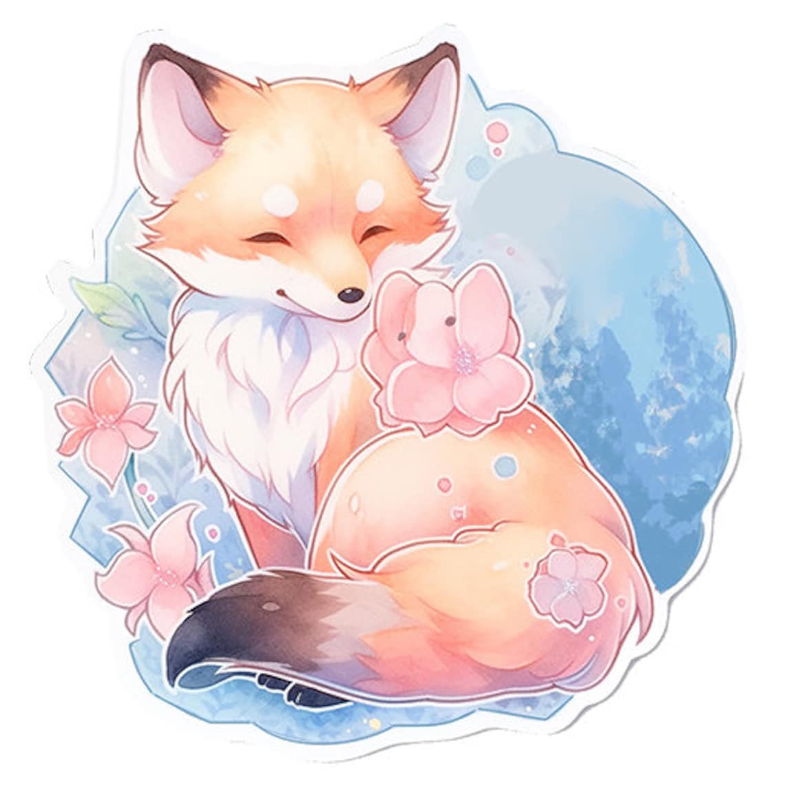 Best Fox Sticker Pack in the World outrageously Cute - Etsy