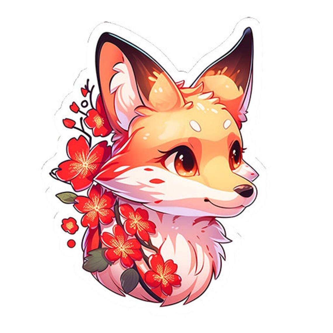 Best Fox Sticker Pack in the World outrageously Cute - Etsy