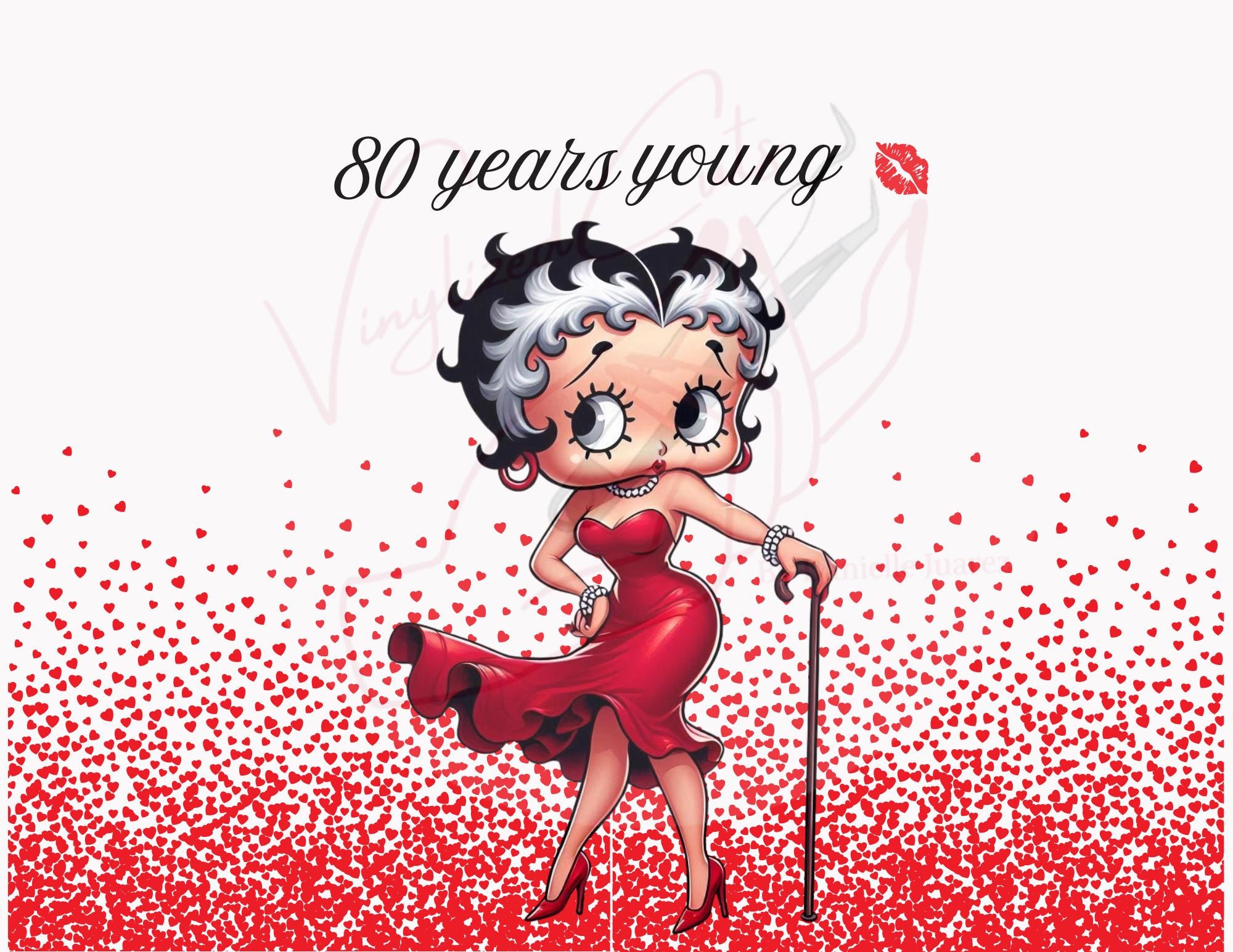 Gray Hair Betty Boop PNG - Etsy