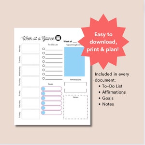 Daily, Weekly and Monthly Planners / Digital and Printable / Goodnotes ...
