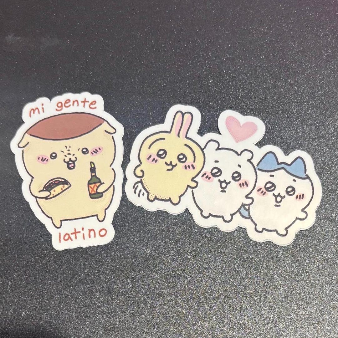 Chiikawa and Friends Sticker Cute Funny Gift Hachiiware Usagi Kurimanju ...