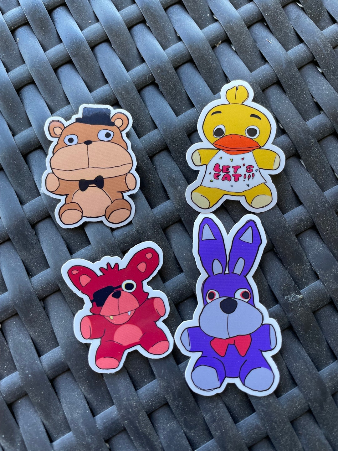 Freddy and Friends Bootleg Plushie Stickers FNAF - Etsy