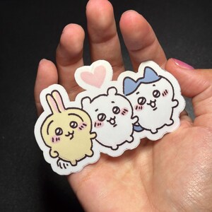 Chiikawa and Friends Sticker: Hachiware, Usagi, Kurimanju - Etsy