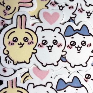 Chiikawa and Friends Sticker: Hachiware, Usagi, Kurimanju - Etsy