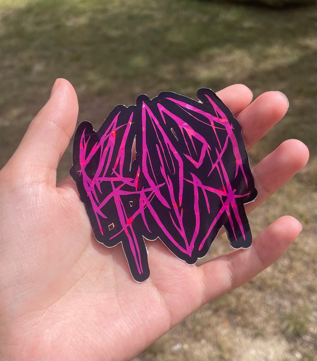 Blackpink Inspired Kpop Heavy Metal Logo Sticker - Etsy