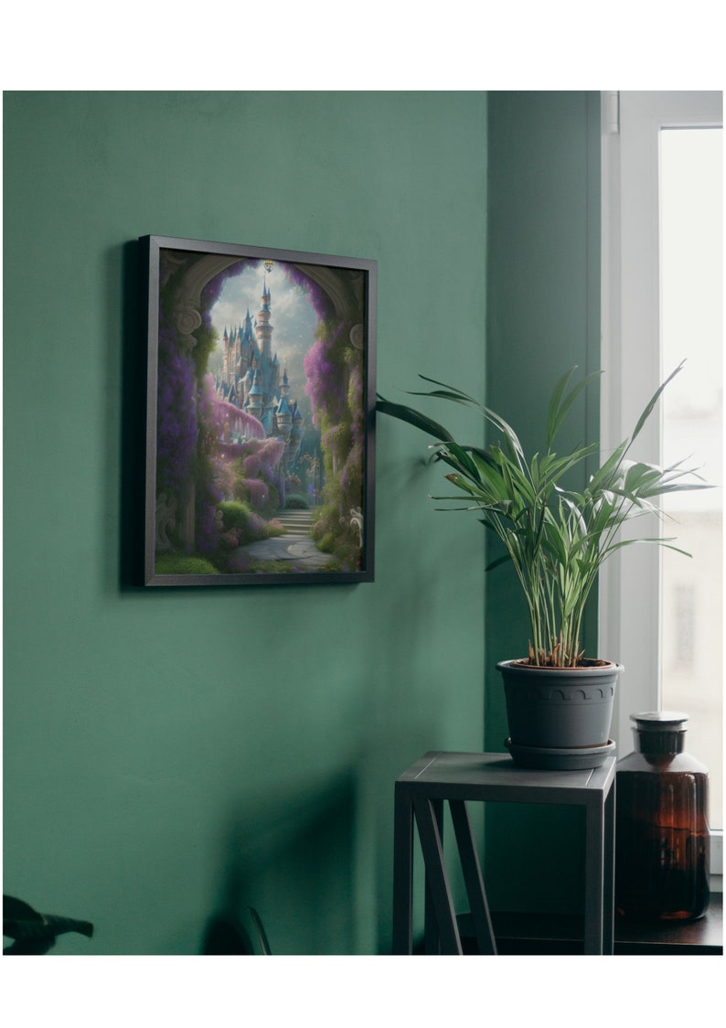 Flower Kingdom, Digital Art, Wall Decor, Wallpaper, Digital Download ...