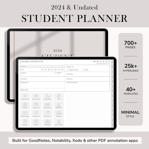 Student Planner - Etsy