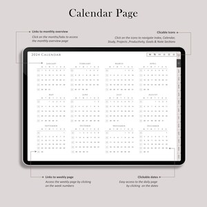 2024 Student Planner, Student Digital Planner, College Student Planner ...