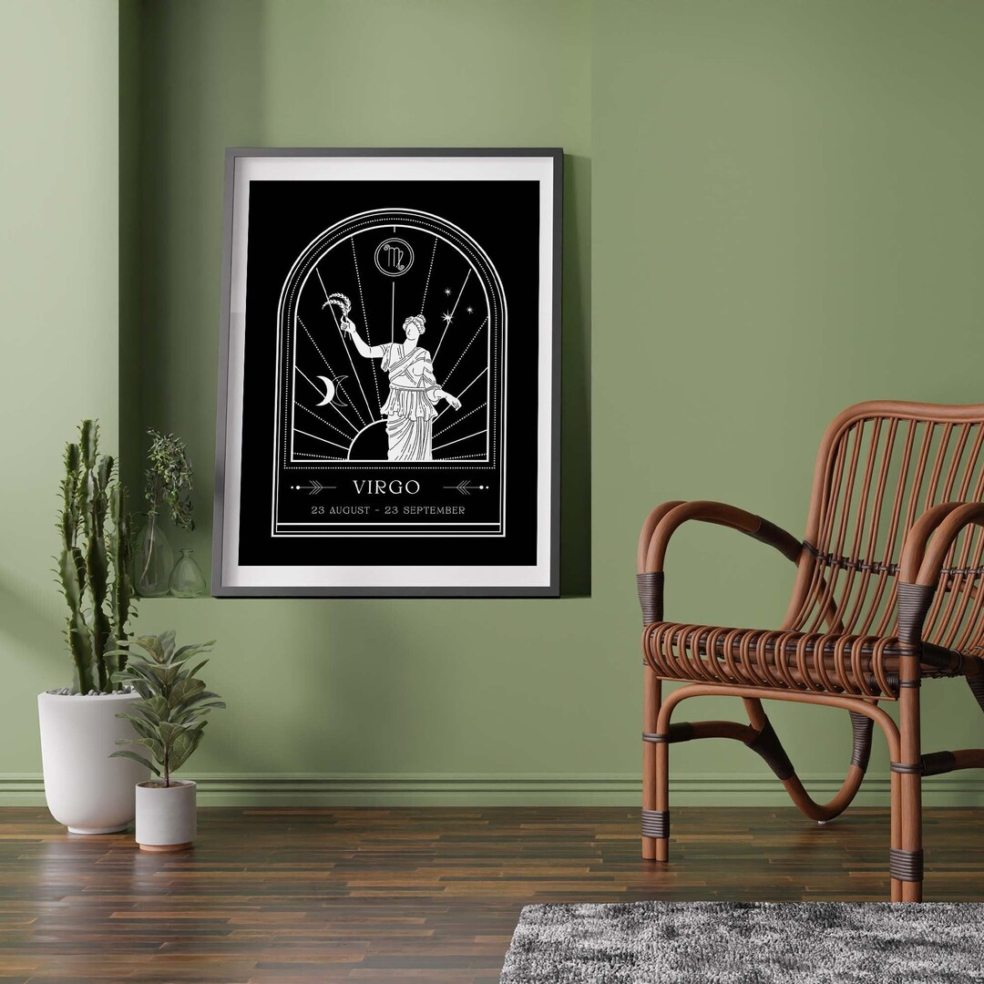 Virgo Poster | Digital Download - Wall Art - Etsy