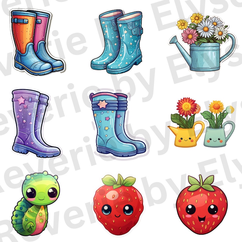 Blooming Beauties: Spring Sticker Collection - Etsy