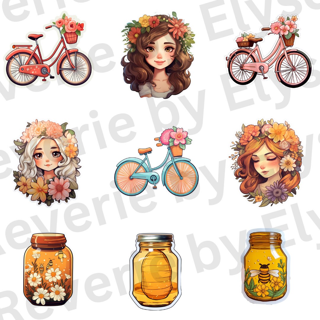 Blooming Beauties: Spring Sticker Collection - Etsy