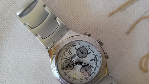 Swatch Irony V8 Watch "Frosted Iron" - Gem