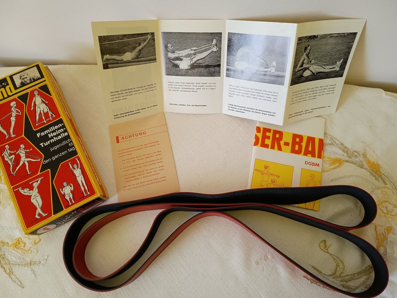 1960s Vintage Fitness Training Deuser-band Germany Rare in Original Box ...