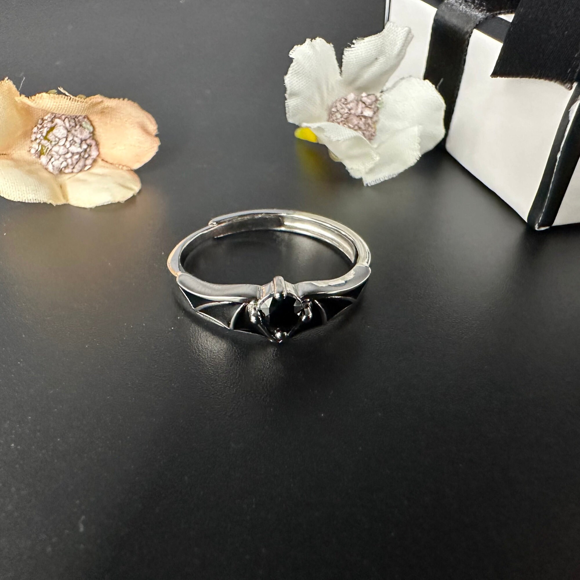 Angel and Devil Matching Ring Set Sterling Silver Couple - Etsy