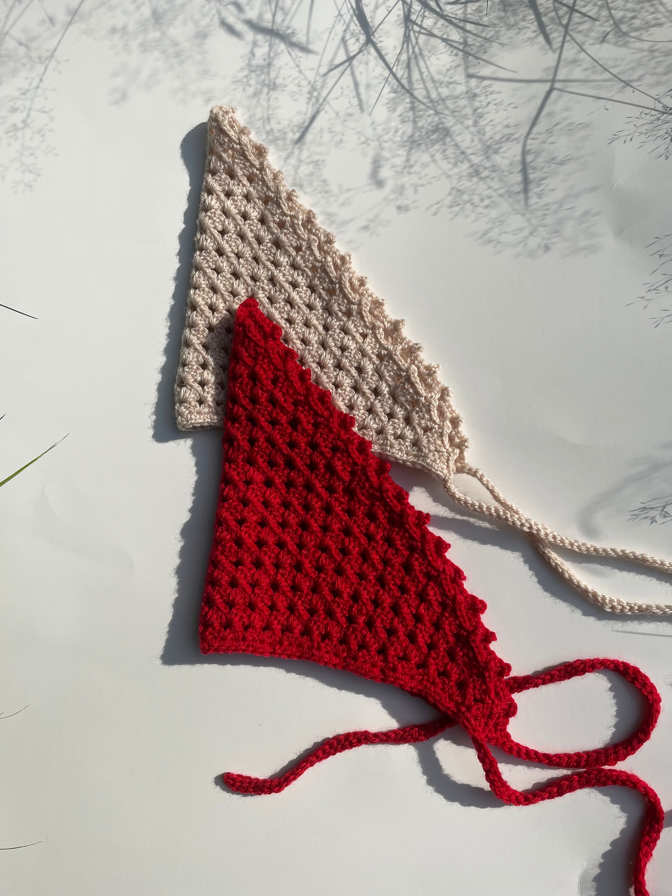 Crochet Granny Square Bandana | Crochet Granny Square Kerchief - Etsy