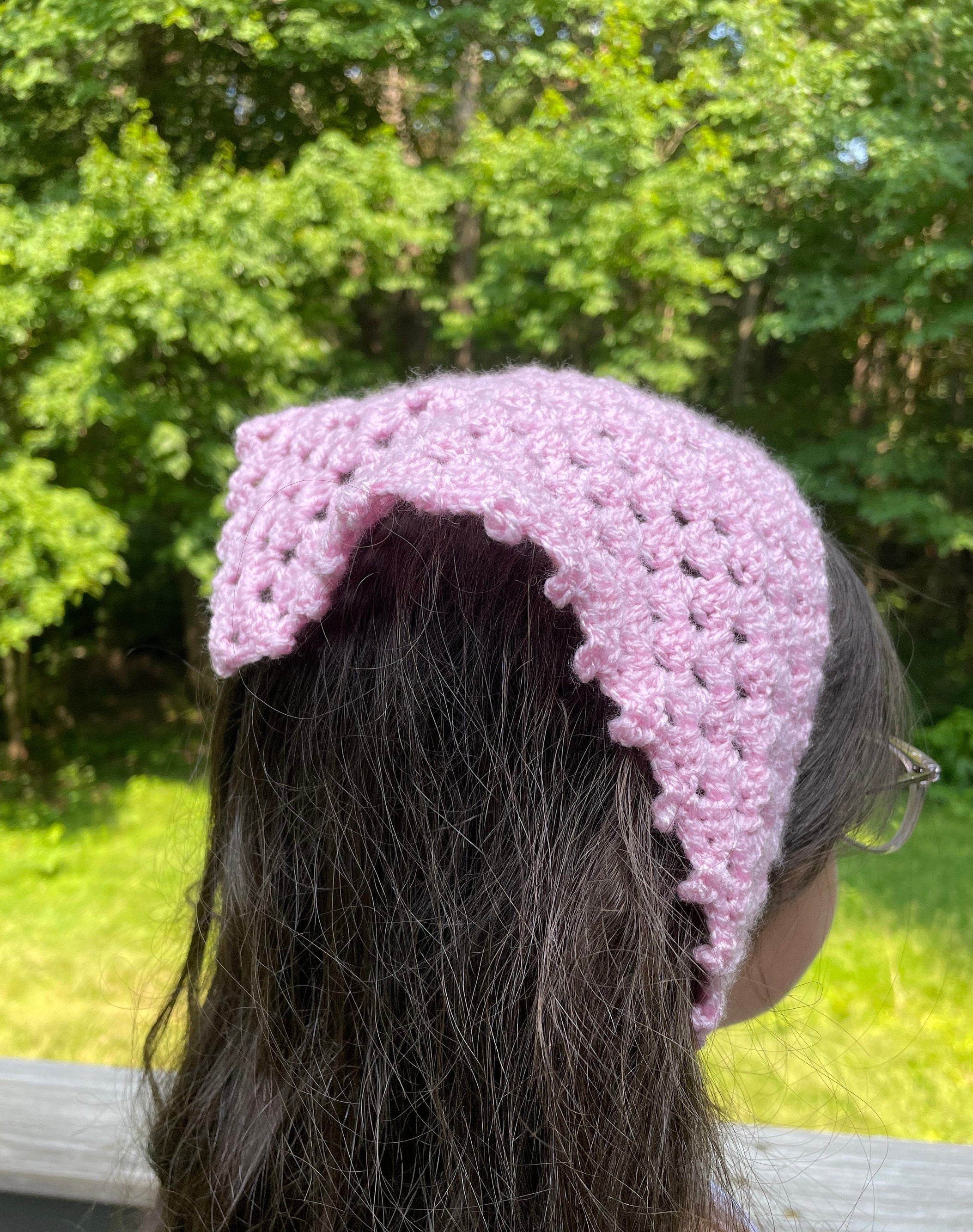 Crochet Granny Square Bandana | Crochet Granny Square Kerchief - Etsy