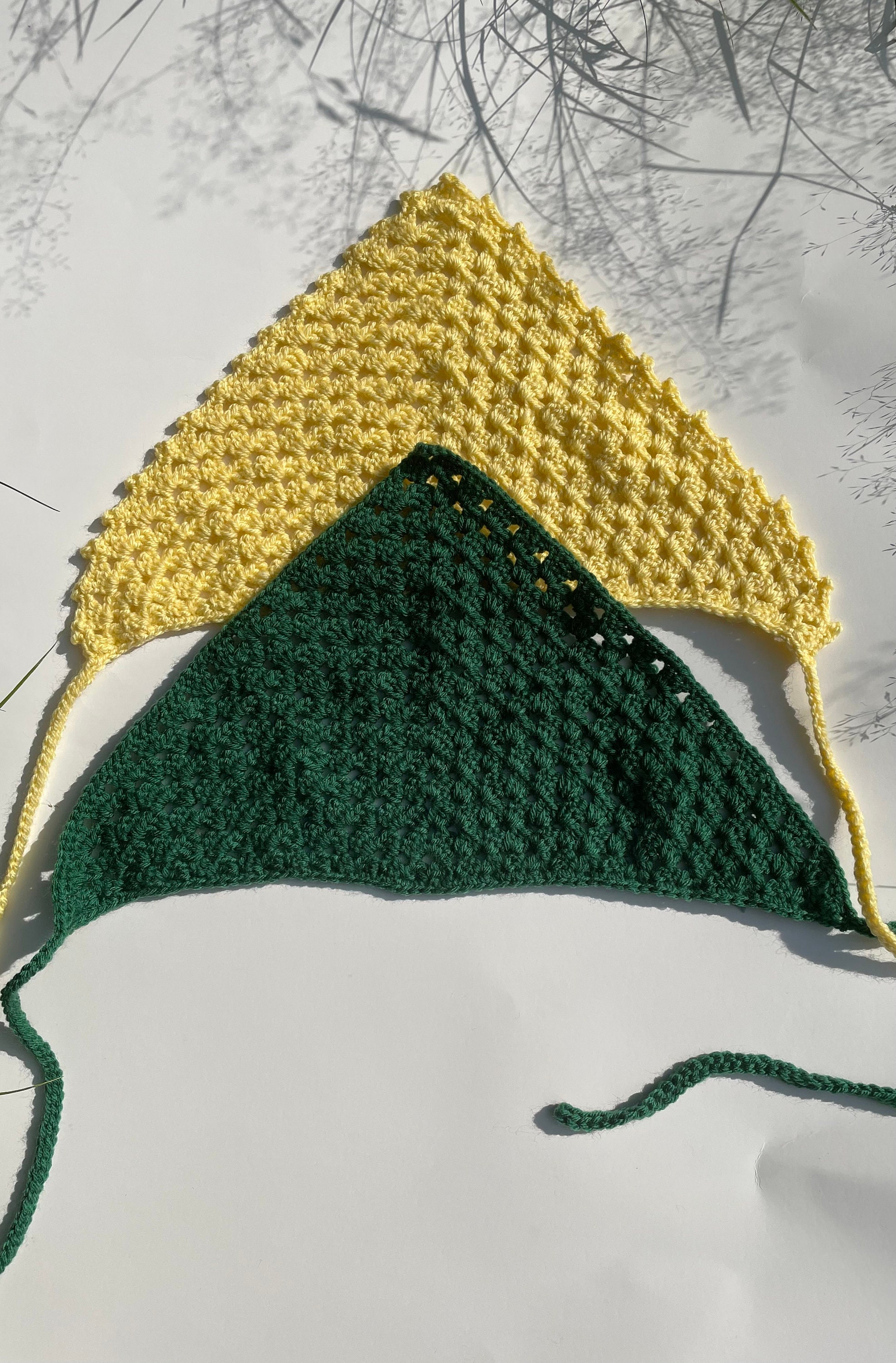 Crochet Granny Square Bandana | Crochet Granny Square Kerchief - Etsy