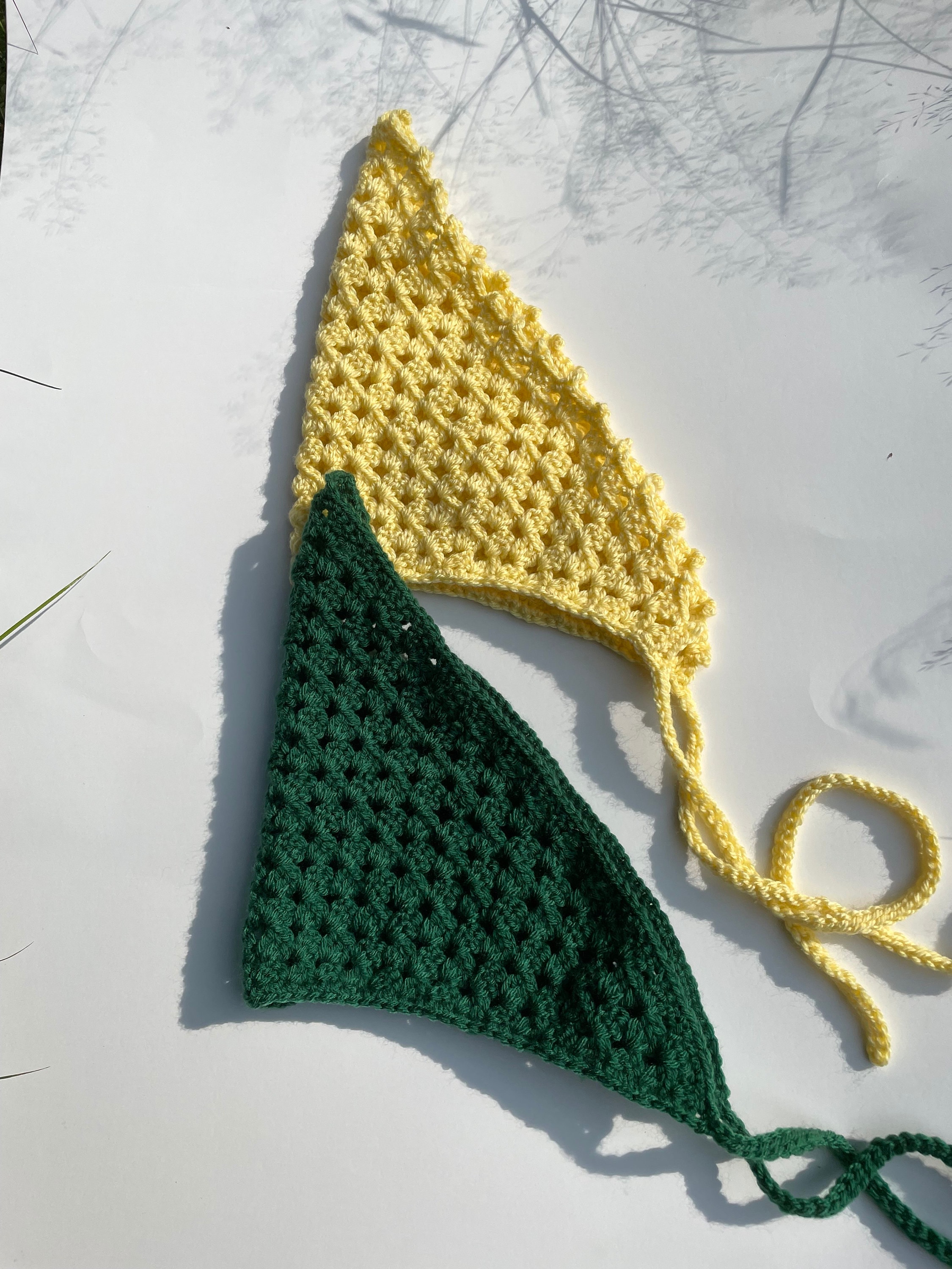 Crochet Granny Square Bandana Crochet Granny Square Kerchief - Etsy