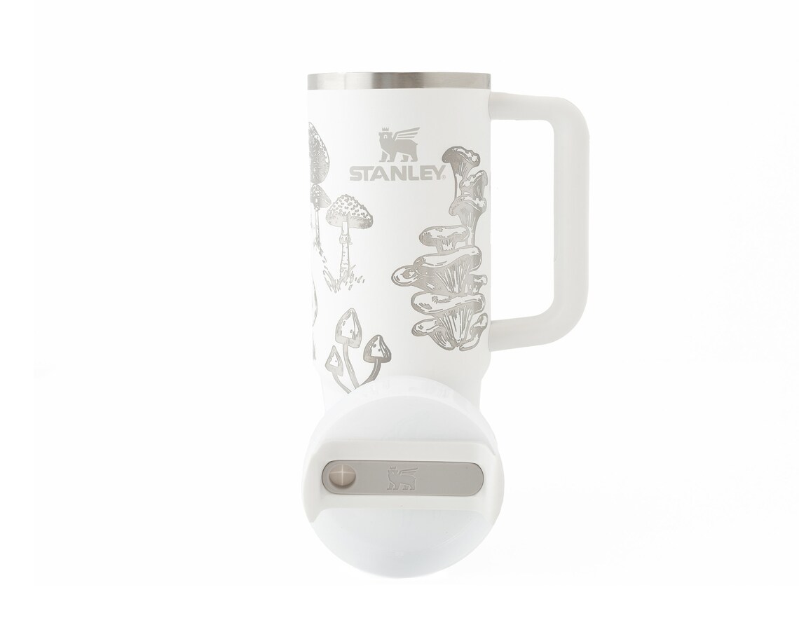 Stanley Tumbler Engraved With Mushroom Design | Frost Stanley Quencher ...