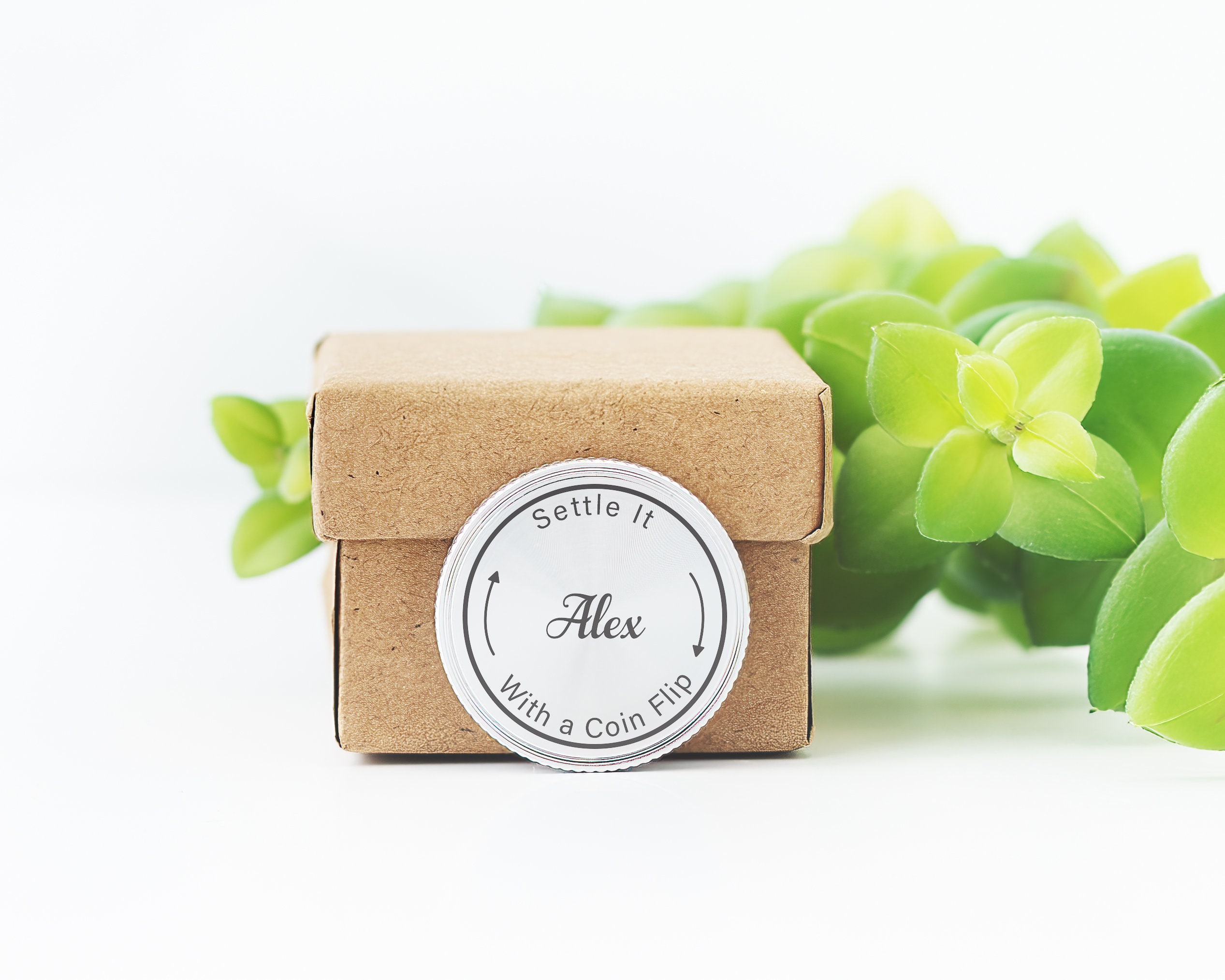 Custom Decision Coin | Laser Engraved Aluminum Coin Personalized With ...