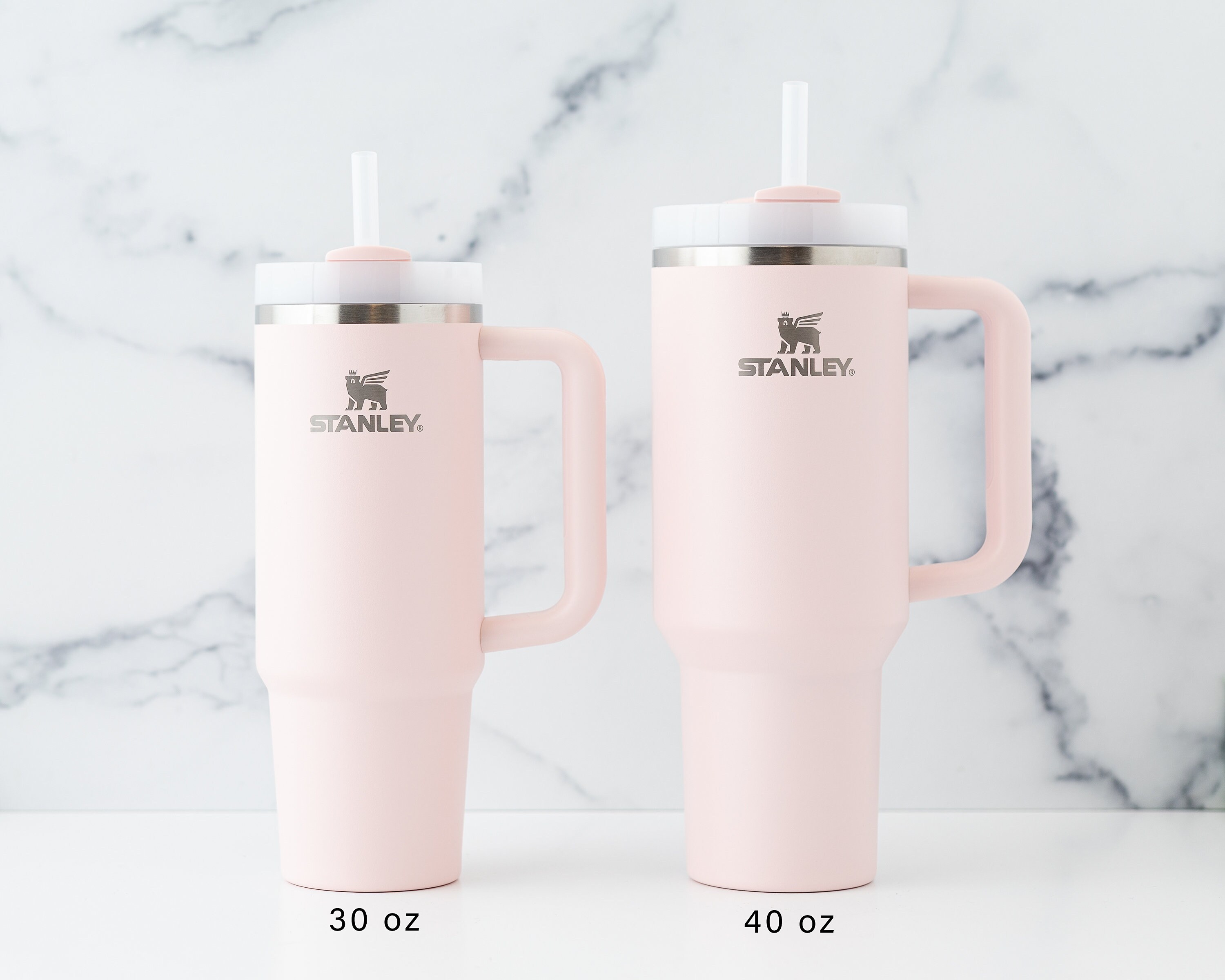 Stanley Bloom Tumbler 40oz/30oz | Laser Engraved Flower Design | Unique ...