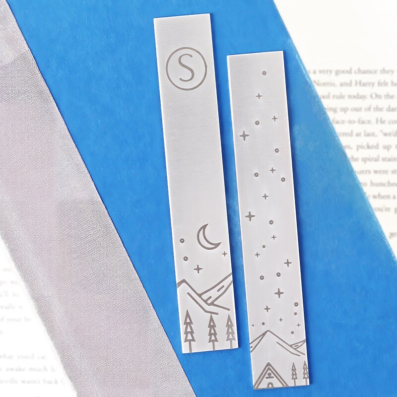 Monogrammed Bookmark - Etsy