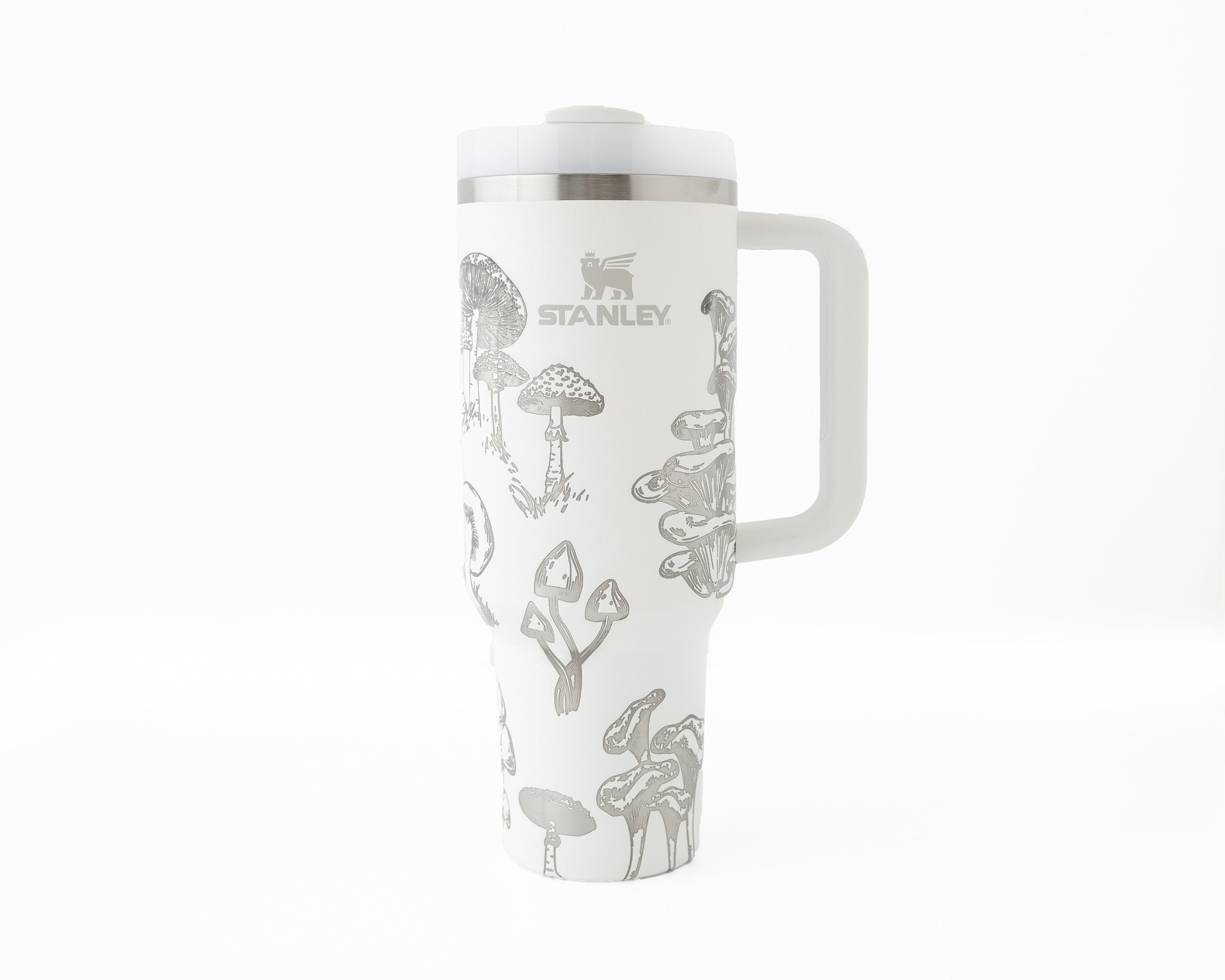 Stanley Tumbler Engraved With Mushroom Design | Frost Stanley Quencher ...