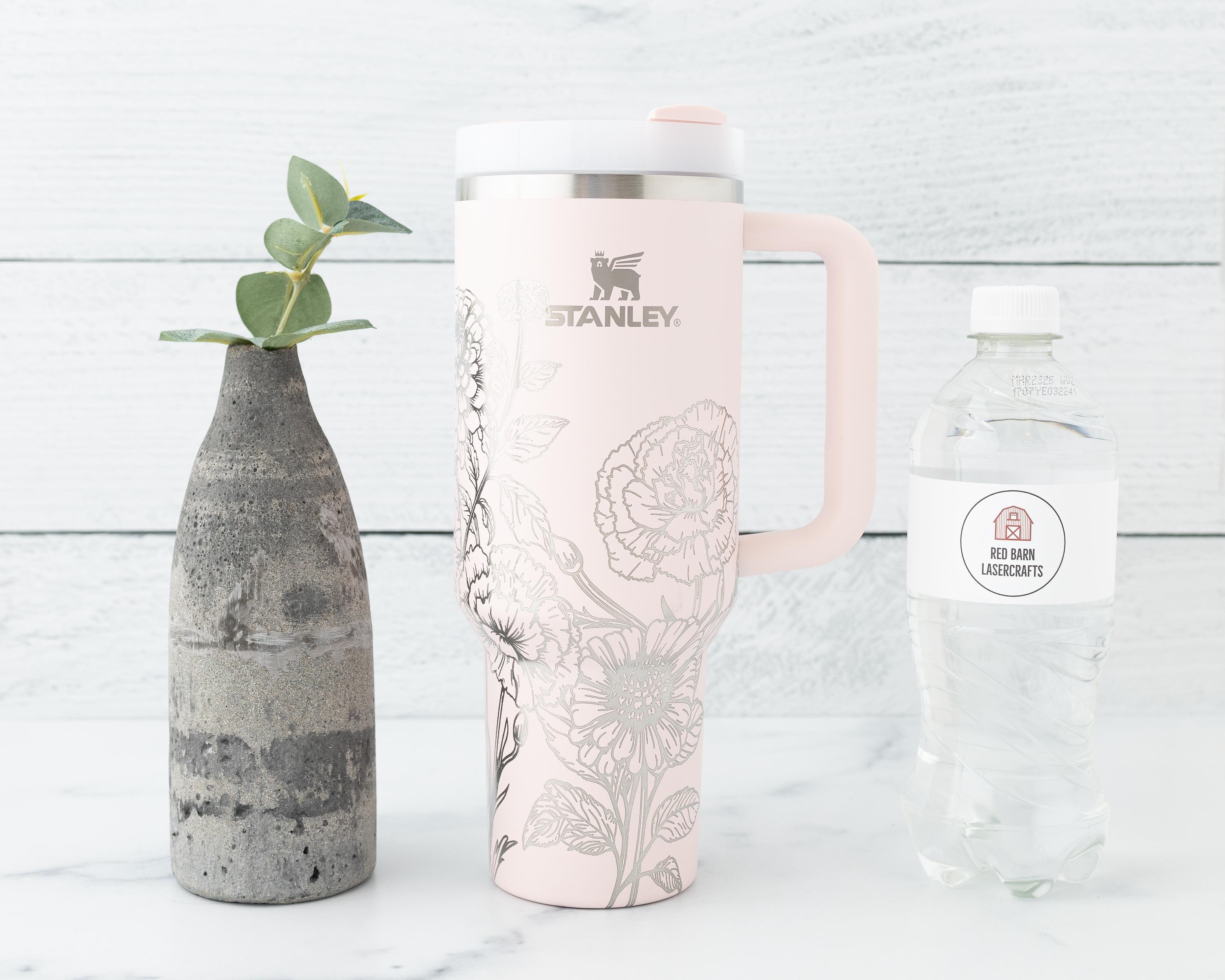 Stanley Tumbler Engraved With Zinnia & Carnation Floral Design | Bloom ...