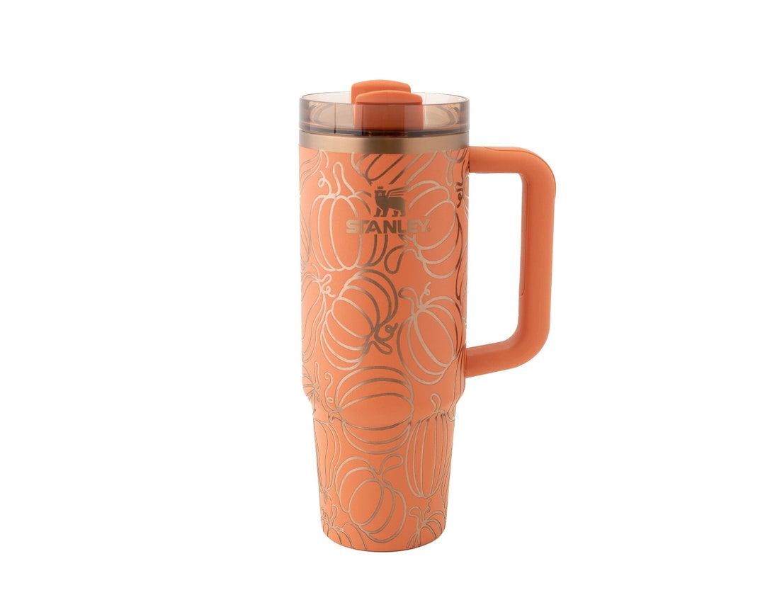 30oz Stanley Cup Engraved With Pumpkin Design | Pumpkin Spice Stanley ...