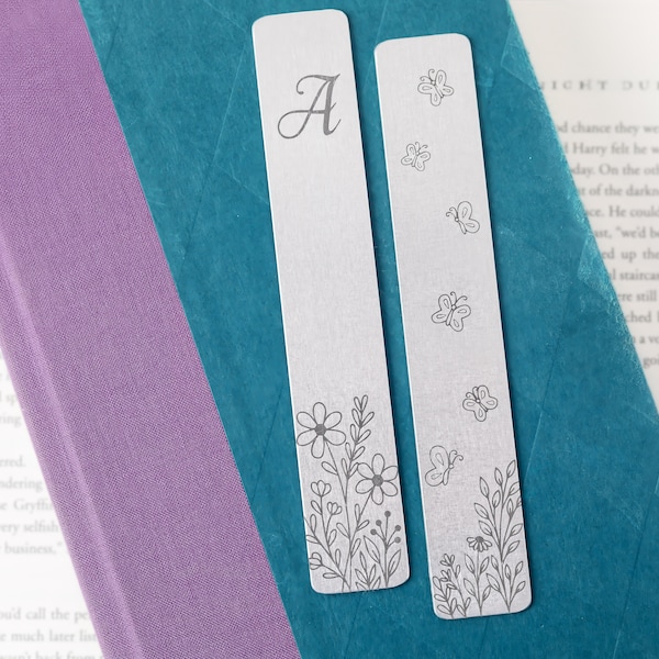 Monogrammed Bookmark - Etsy