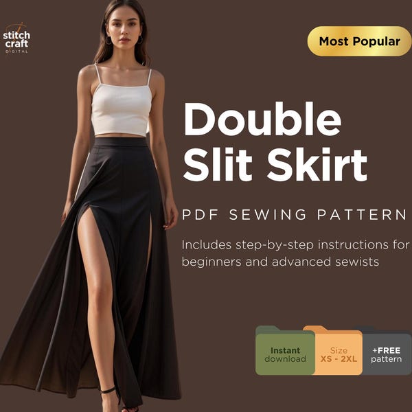 Double High Slit Dress - Etsy