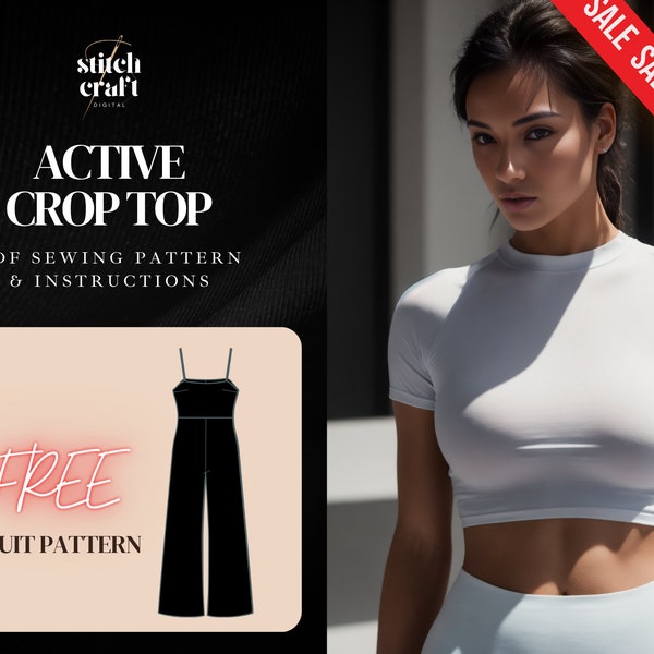 Crop Top Sewing Pattern - Etsy