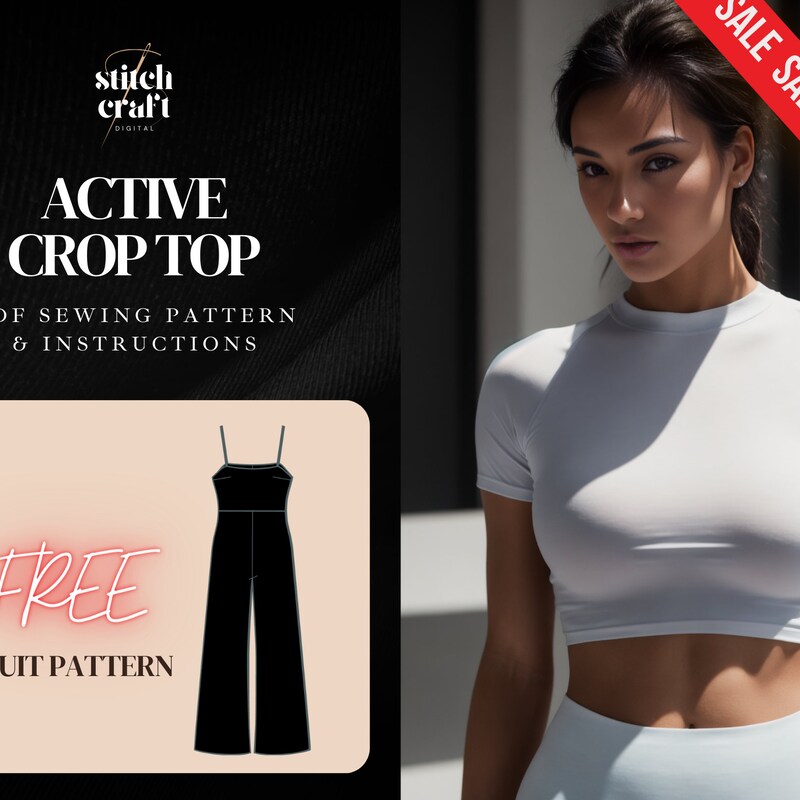 Crop Top Sewing Pattern - Etsy
