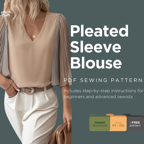 Pleated Top Pattern - Etsy