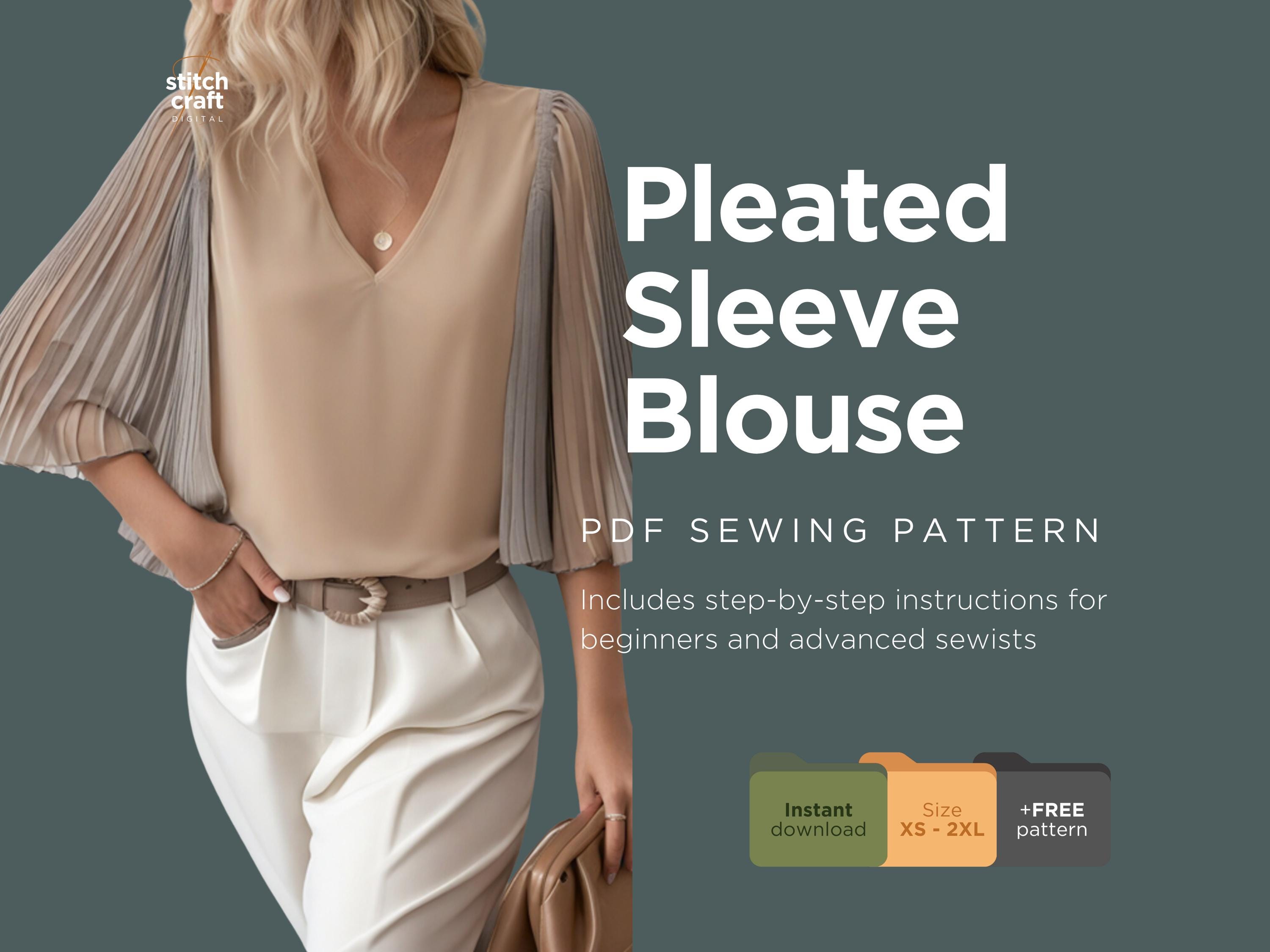 Pleated Neck Blouse Pattern