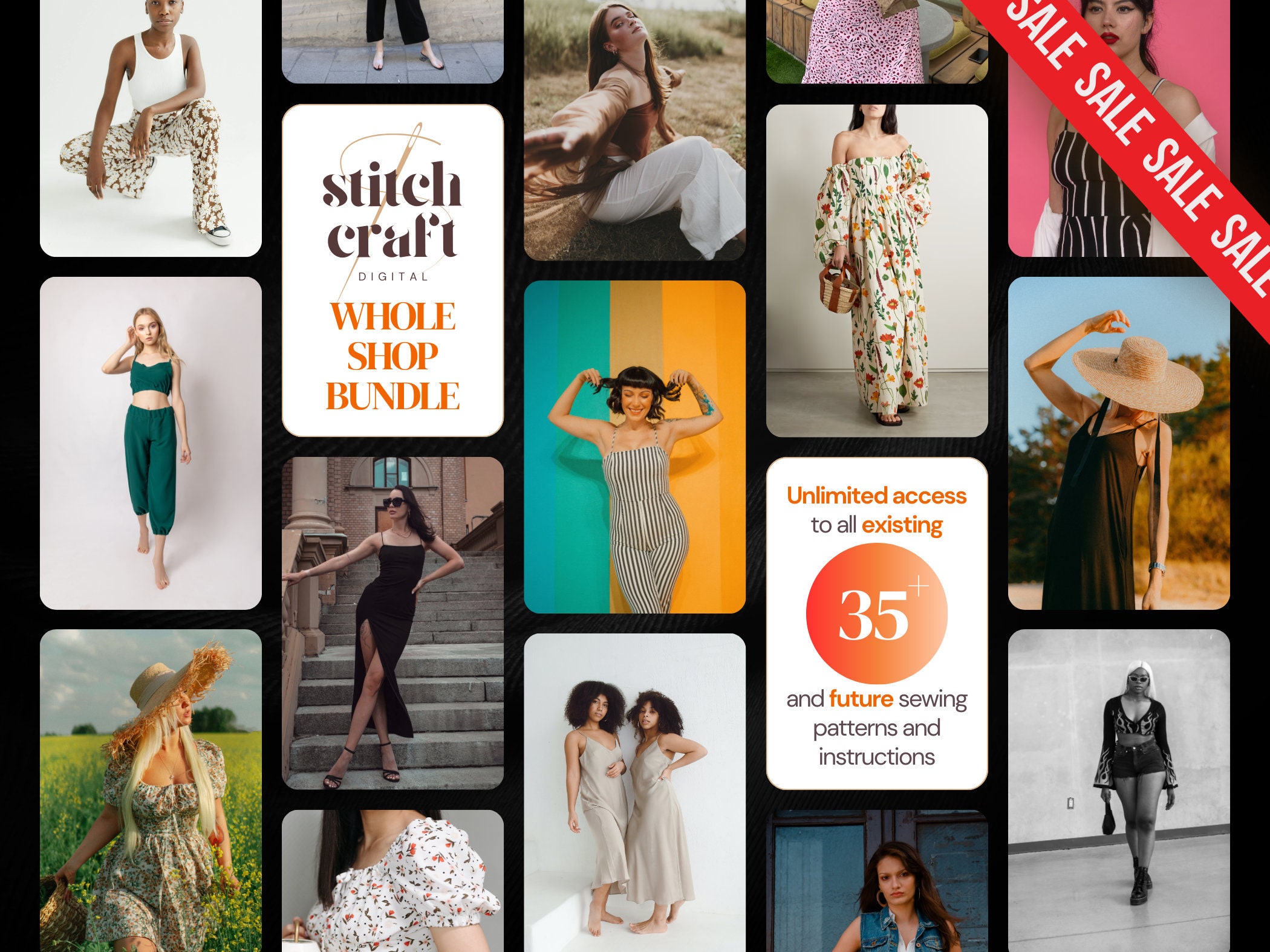 Whole Shop Sewing Pattern Bundle, Access to All Current & Future ...