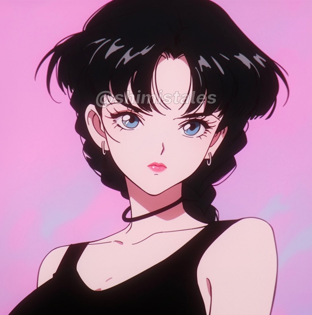 Oc Character Design, 90s Anime Character Design, Retro Anime PFP, Ai ...