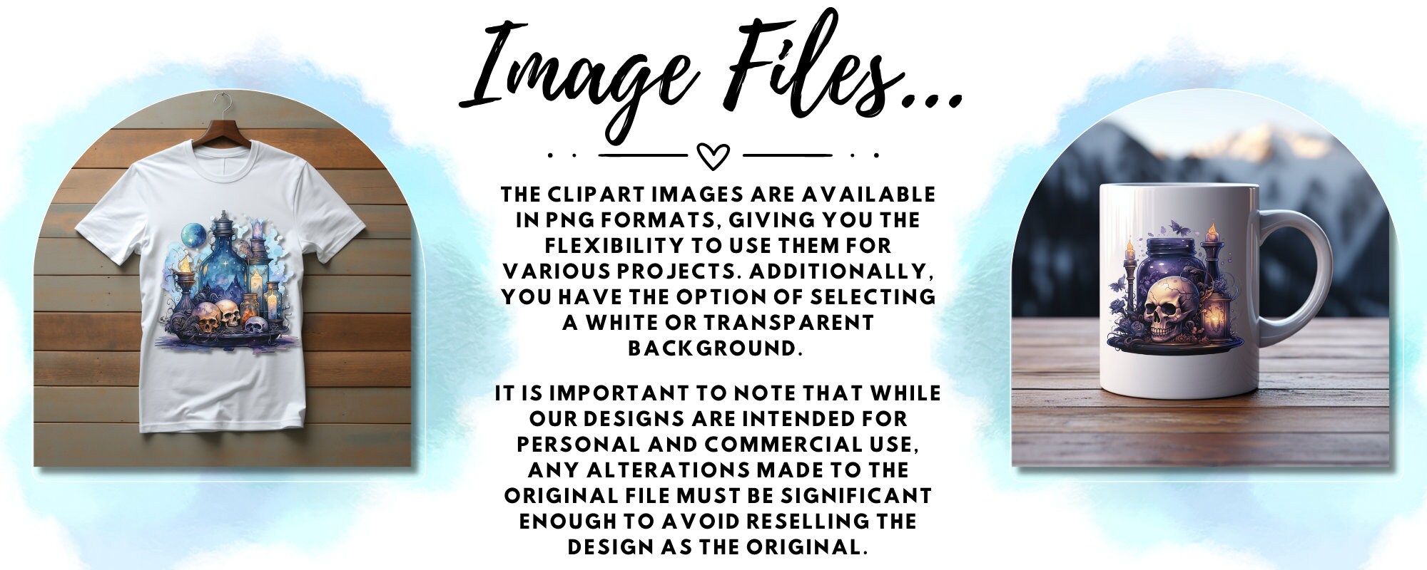 Witchy Spell Jar Clipart Bundle PNG Files, Candles, Jars, Skulls ...